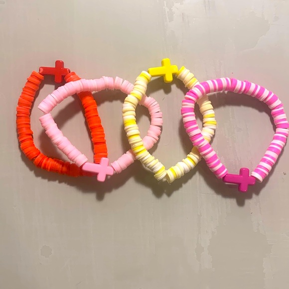 Accessories | Four Best Friend Or Self Cross Themed Bracelets | Poshmark